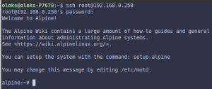 Installation et Configuration d’Alpine Linux – Oleks IT Blog
